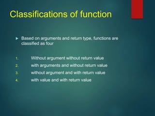 function in c | PPTX