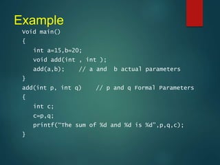 function in c | PPT