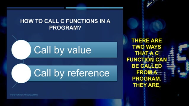 Function in c | PPSX