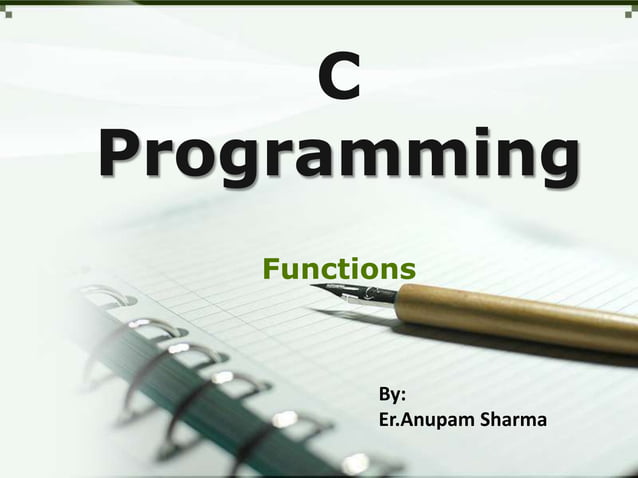 Function in c | PPT