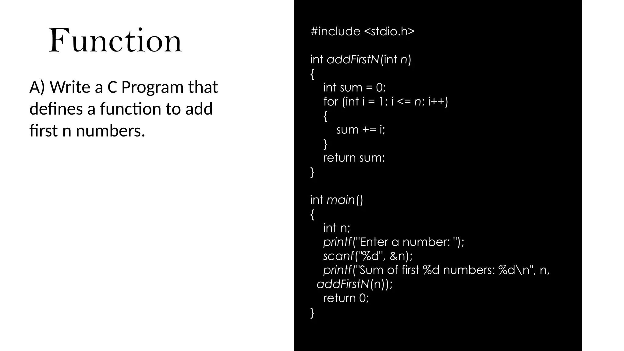 C Programming: Built-in & User-defined Functions(With Example) | PPT