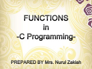 Function In C Program | Pptx