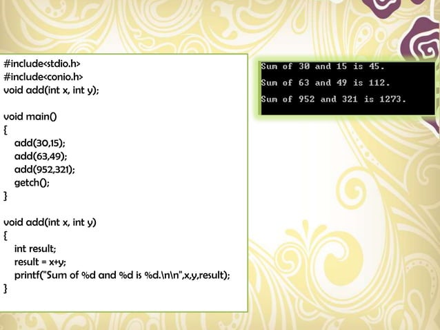 Function in C program | PPTX