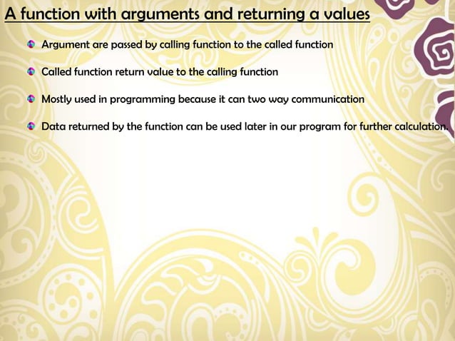 Function in C program | PPTX