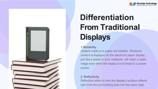Functioning Of EPD (Electronic Paper Displays) Screen - Microtips Technology | PPTX