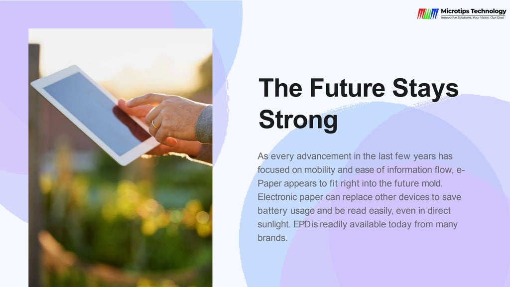 Functioning Of EPD (Electronic Paper Displays) Screen - Microtips ...