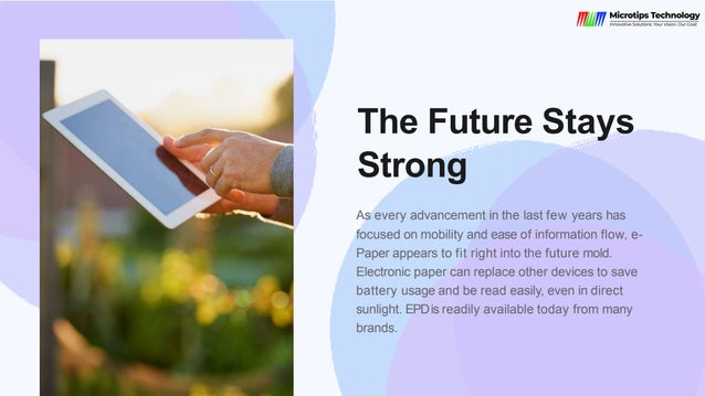 Functioning Of EPD (Electronic Paper Displays) Screen - Microtips Technology | PPT