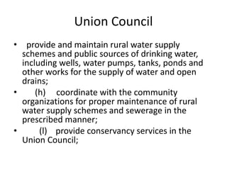 Functioning of local government | PPTX