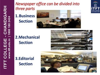 ITFT_Media_Functioning of news room | PDF