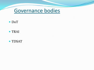 Functioning of TRAI,DoT&TDSAT IN TELECOMMUNICATION | PPTX