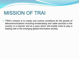 Functioning of TRAI,DoT&TDSAT IN TELECOMMUNICATION | PPTX