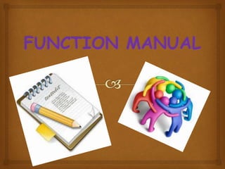Function manual | PPT