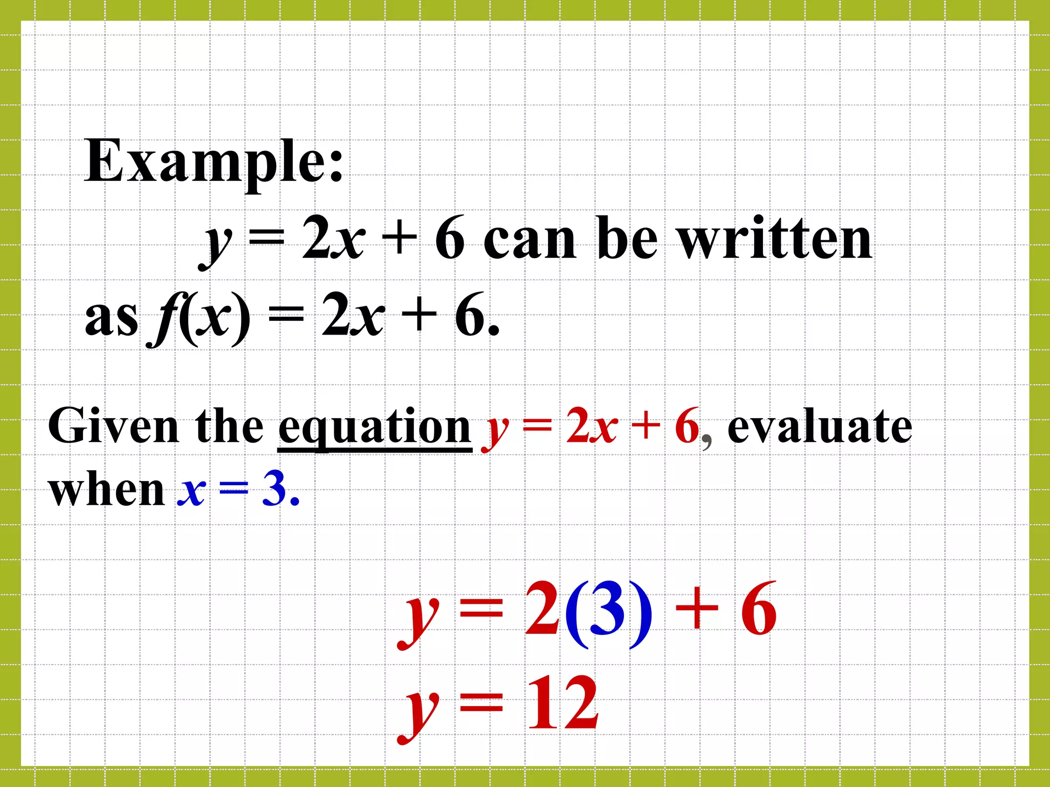 Function Notation Ppt