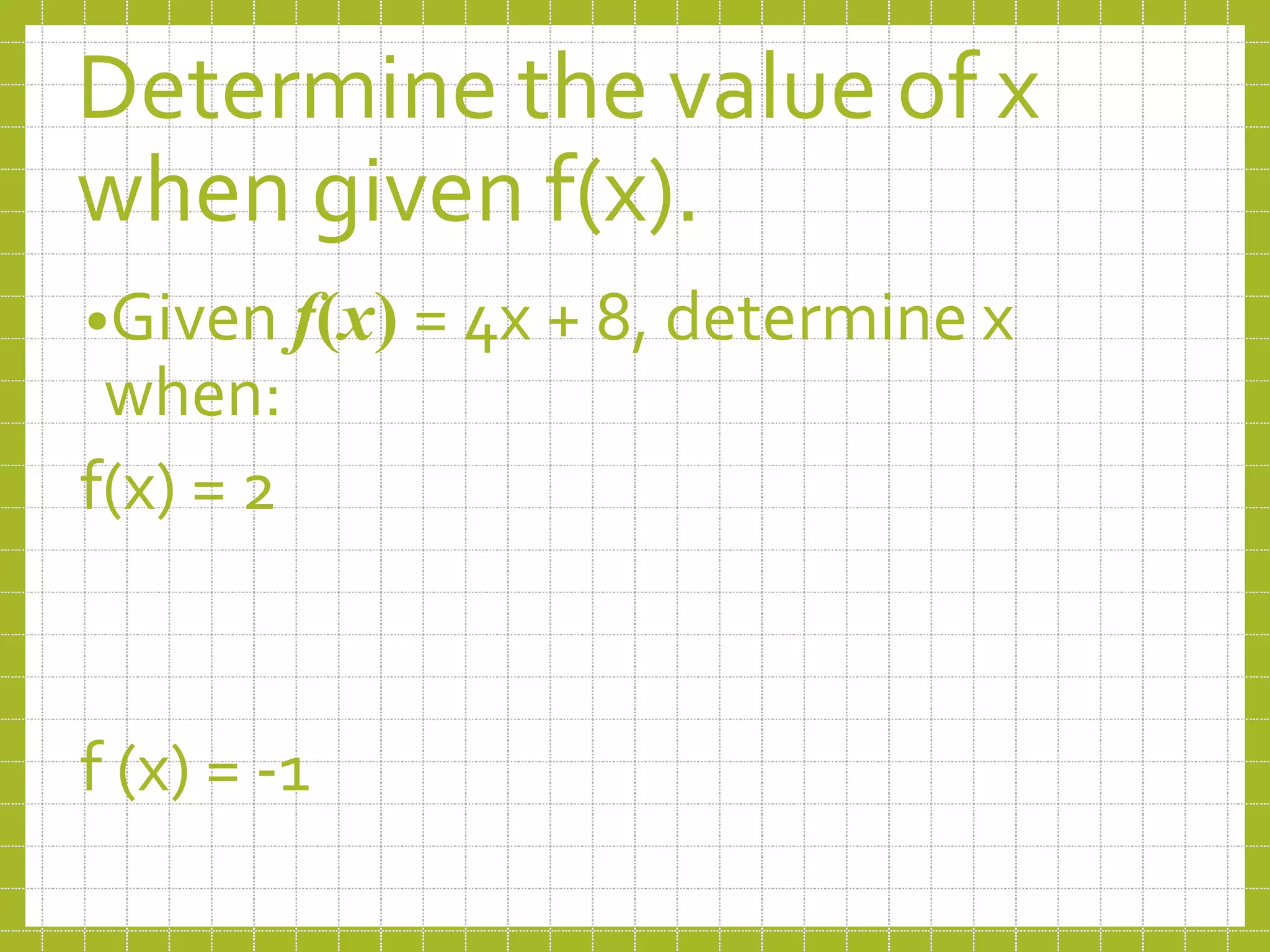 Function Notation Ppt