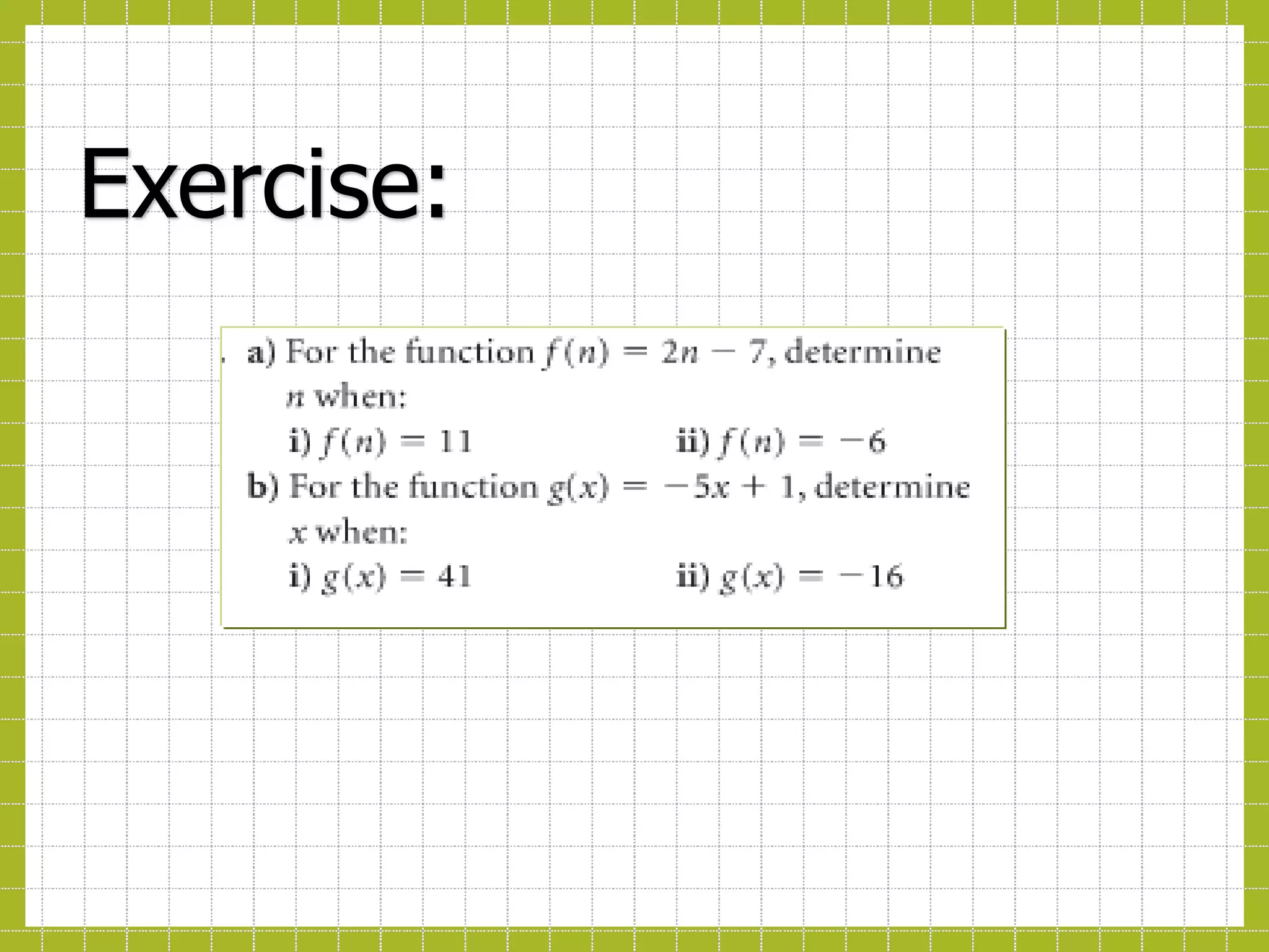 Function Notation Ppt