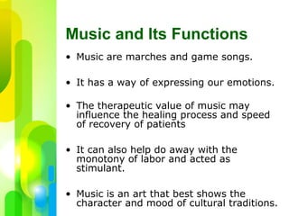 Function of arts | PPT