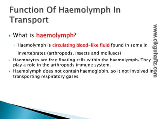 Function of blood transportation | PPTX