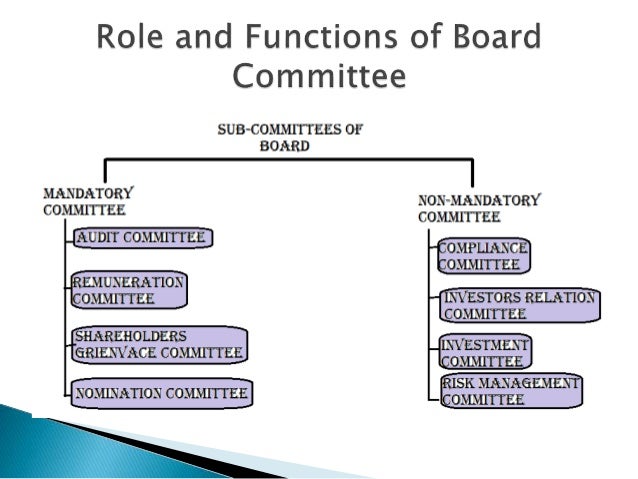 Function of board committee