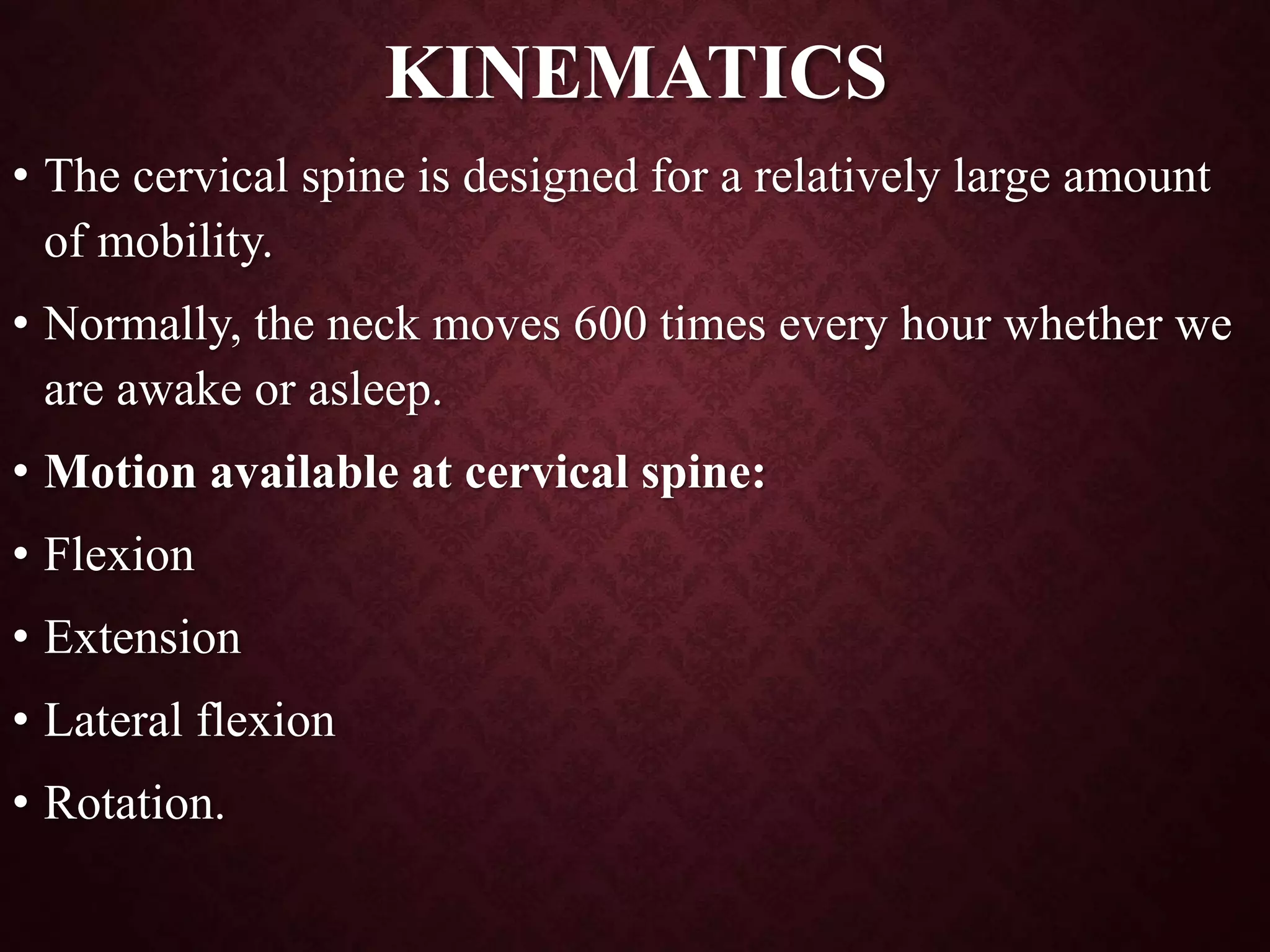 Function of cervical region | PPTX