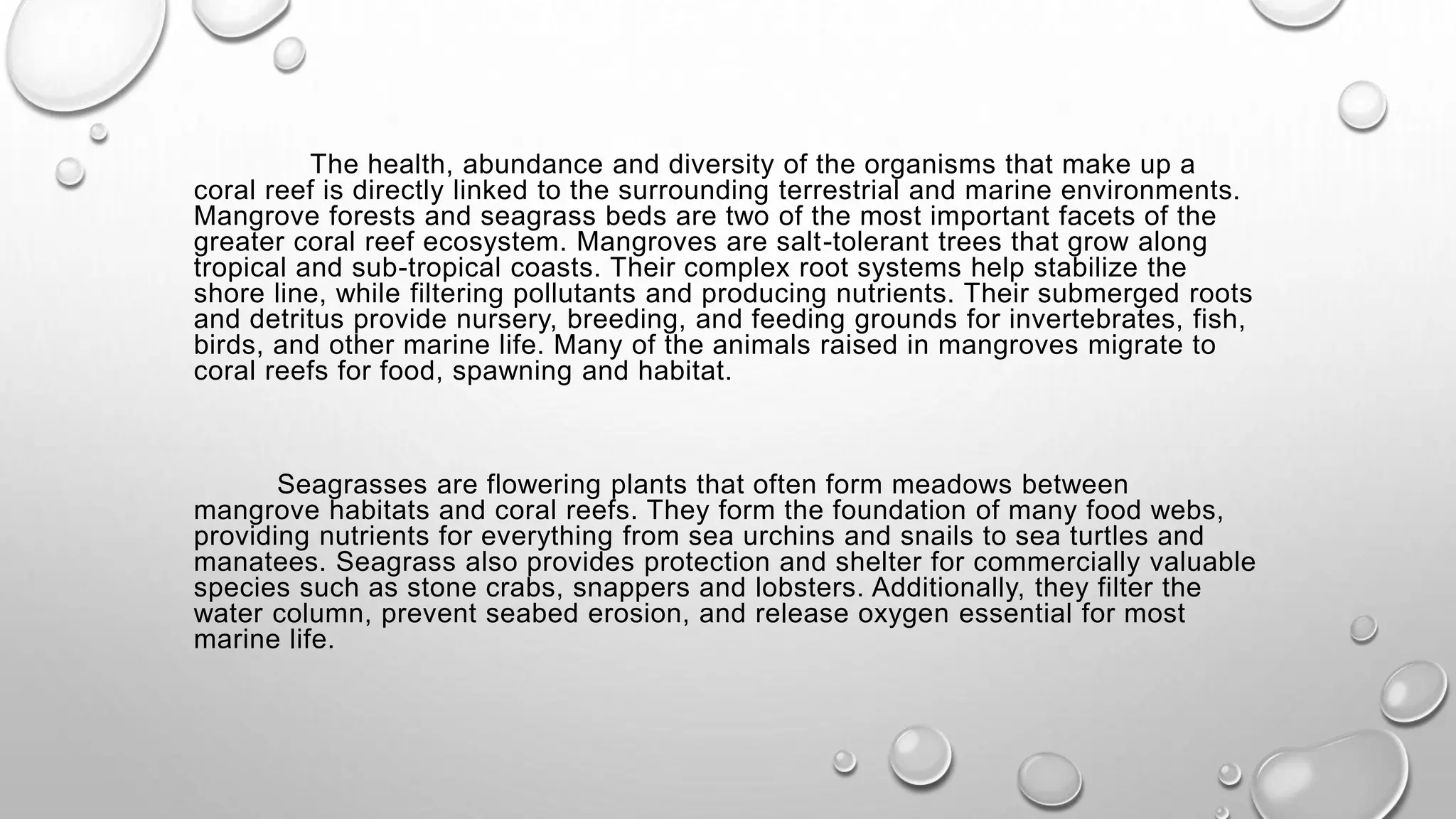 Function of coral reef.. | PPT
