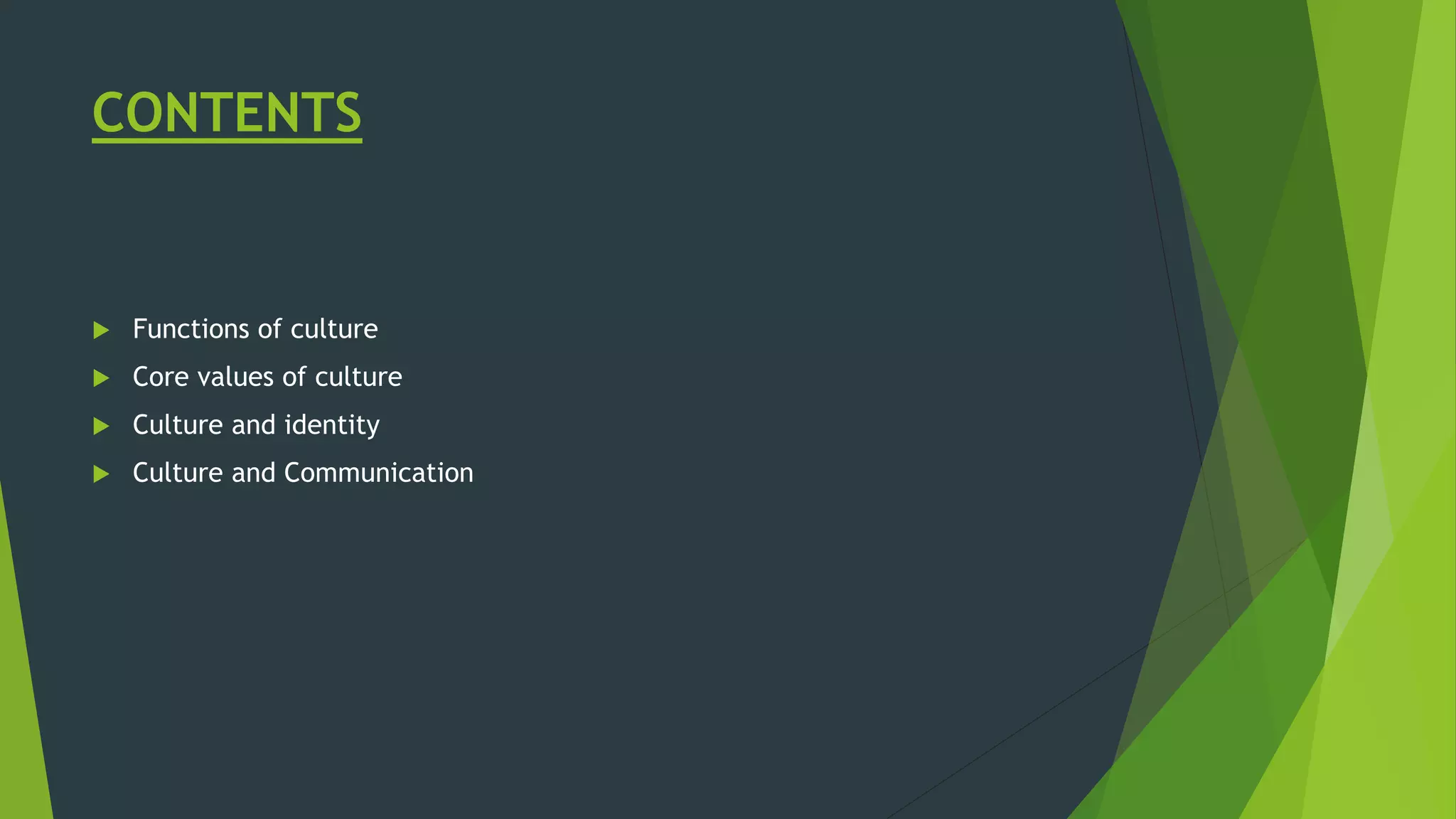 Function of culture | PPTX