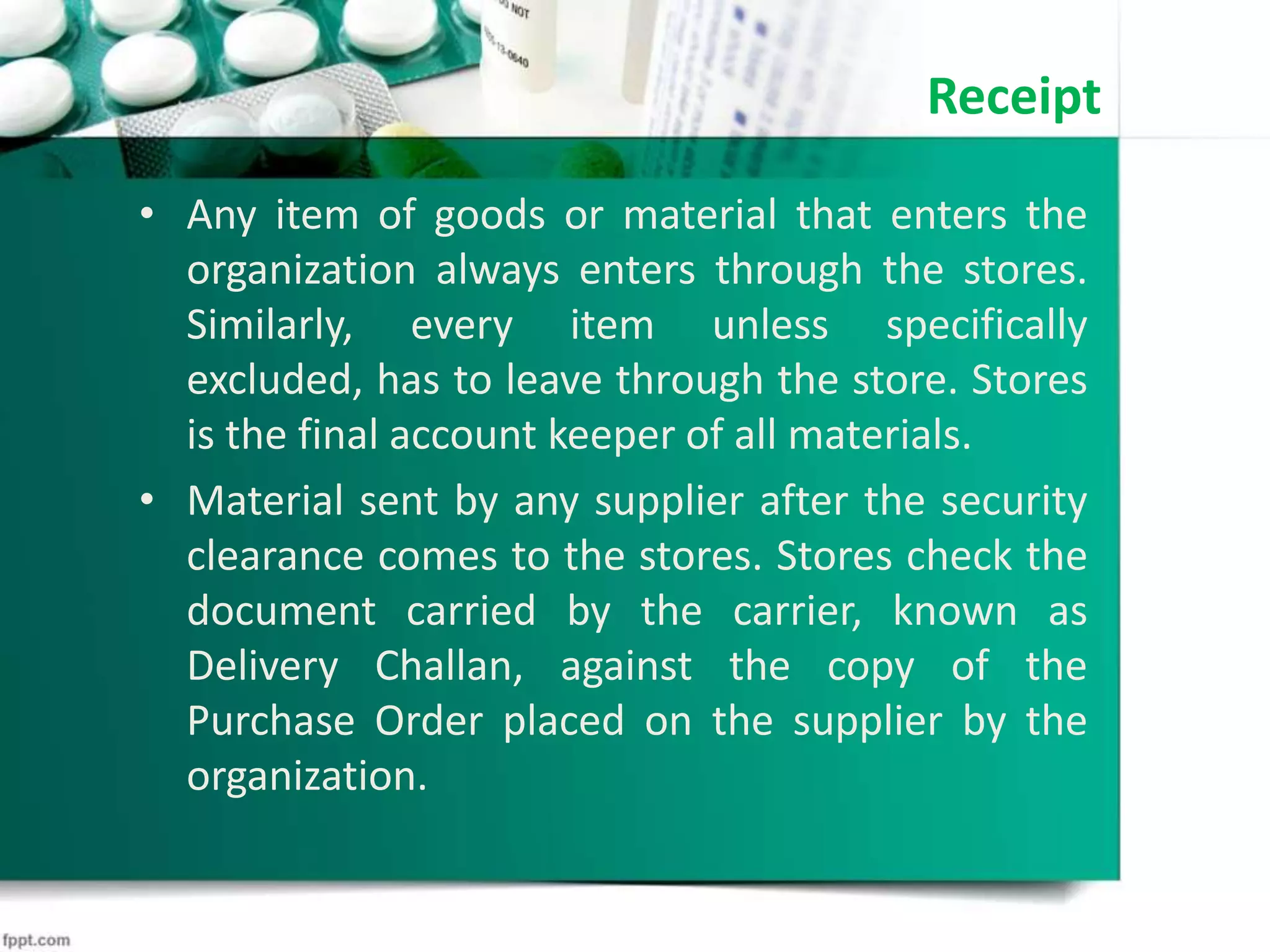Function of drug store management & coding methods | PPTX