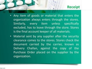 Function of drug store management & coding methods | PPTX