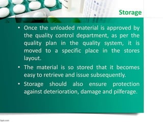 Function of drug store management & coding methods | PPTX