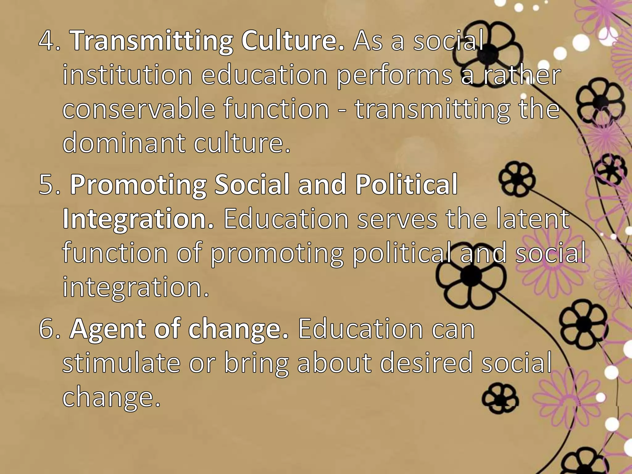 Function of Education in the Society | PPTX