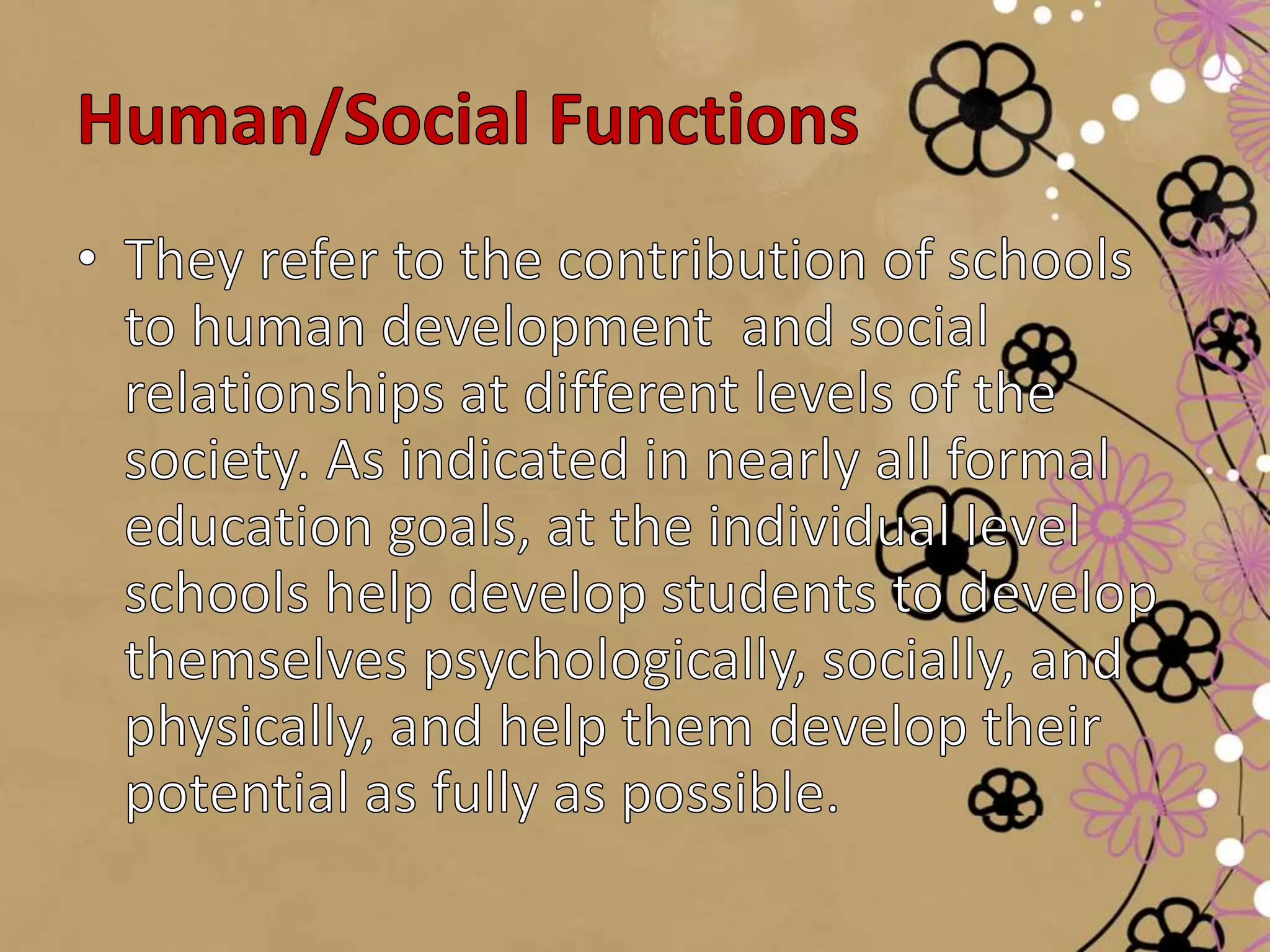 Function of Education in the Society | PPTX