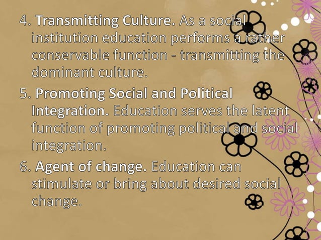 Function of Education in the Society | PPTX