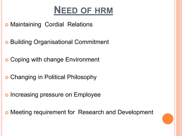 FUNCTION AND IMPORTANCE OF HRM | PPTX