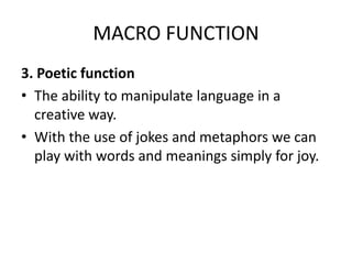 Function of language | PPTX