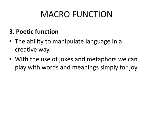Function of language | PPTX