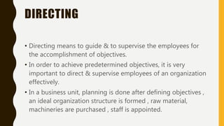 FunctionS of management | PPT