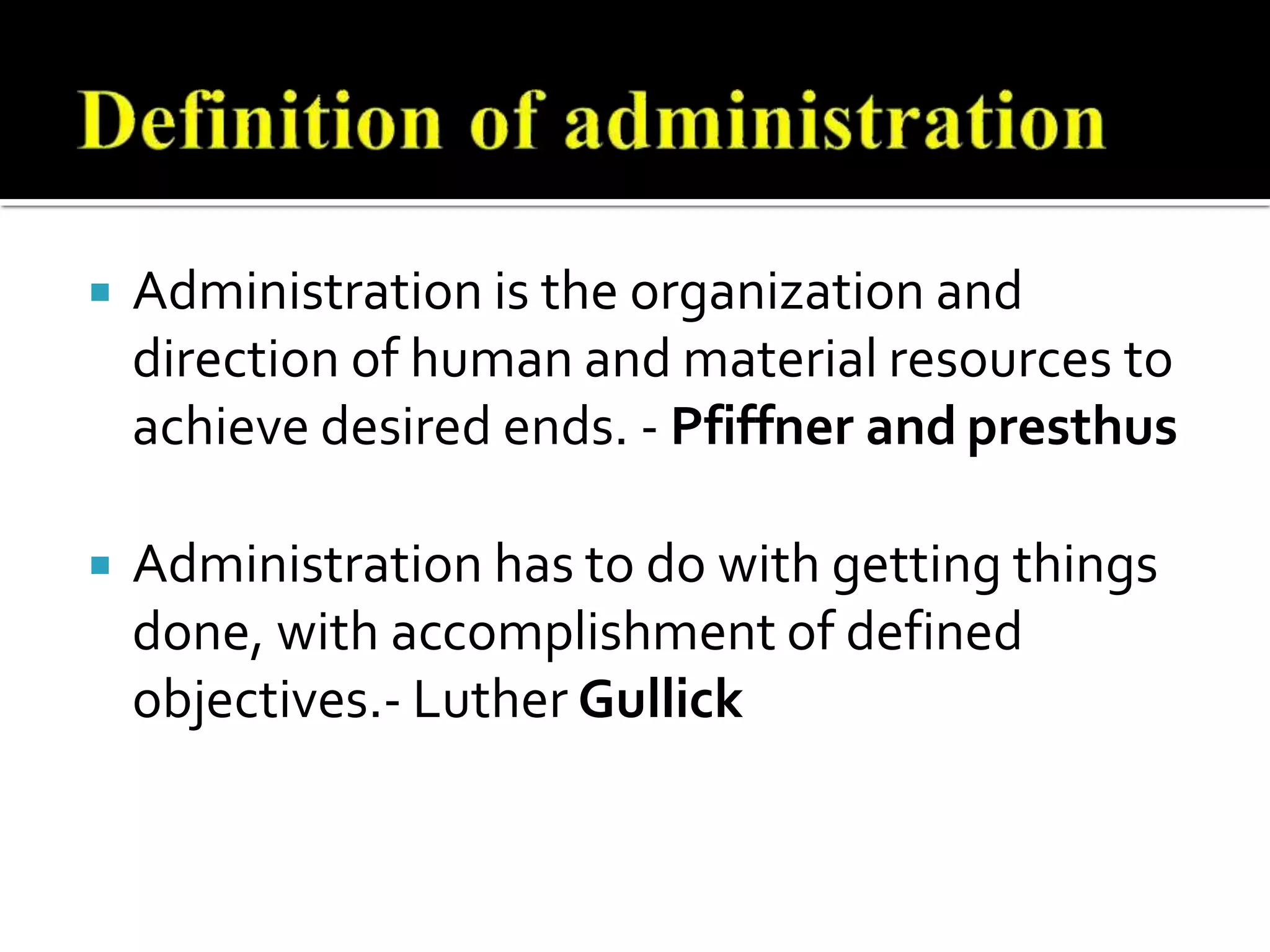 Functions of Administration and Management | PPTX