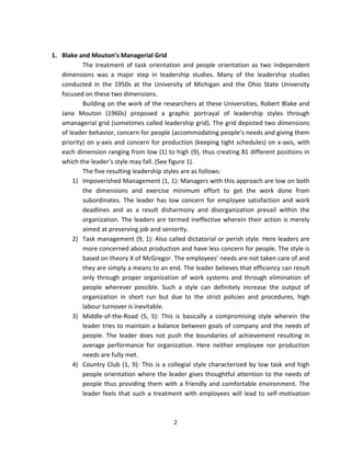 Function of management leadership | DOCX | Executive Leadership ...