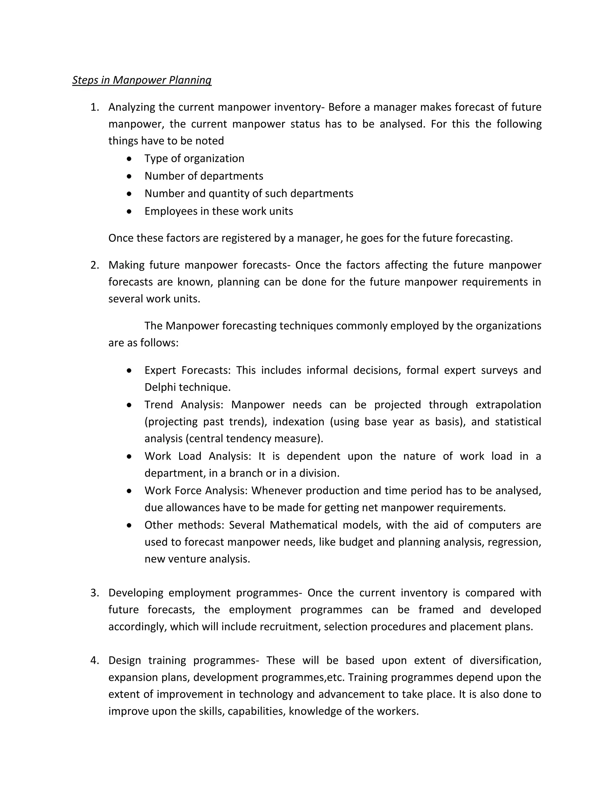 Function of management staffing | DOCX