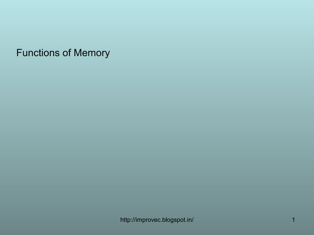 Function of memory.4to5