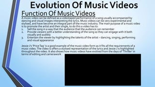Function of music videos | PPT