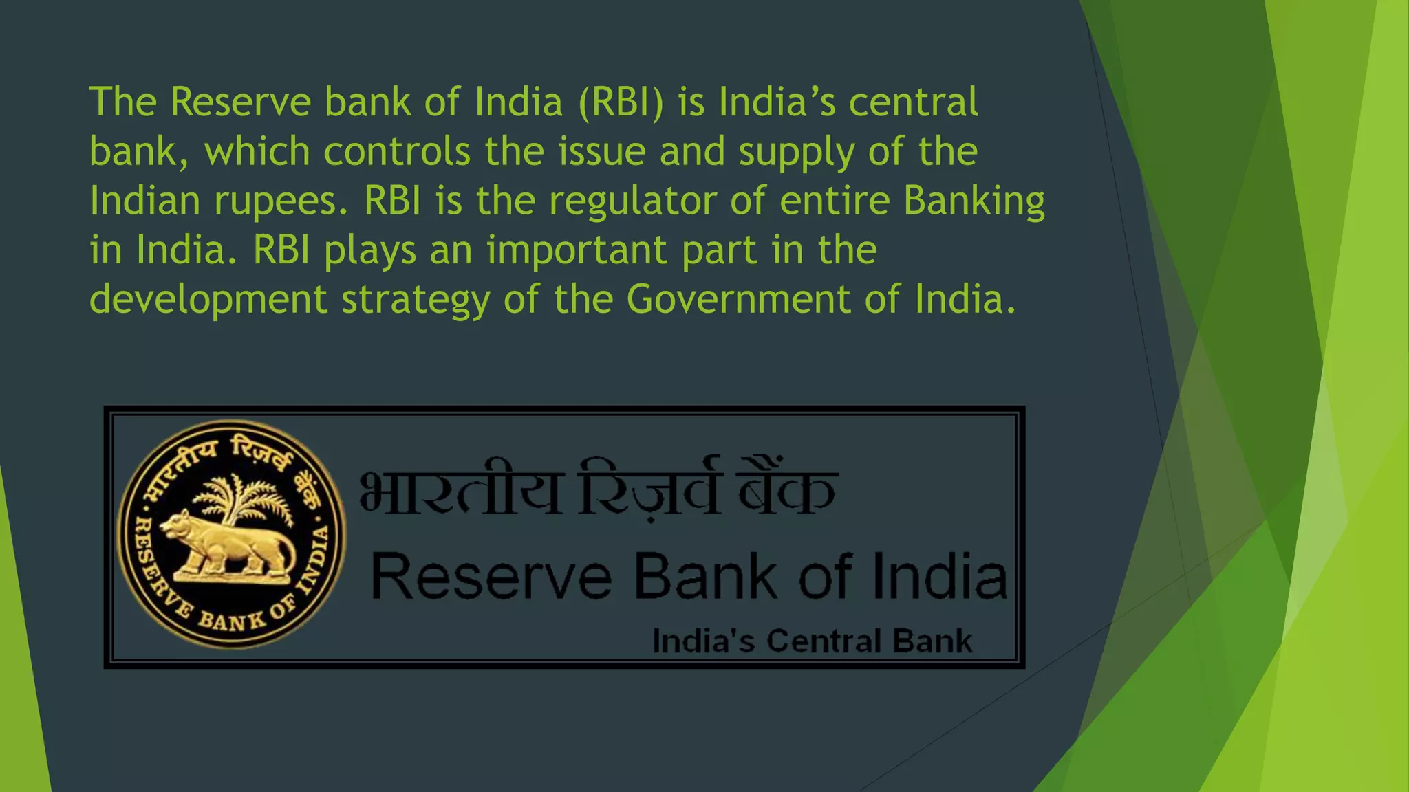 Function of rbi | PPTX