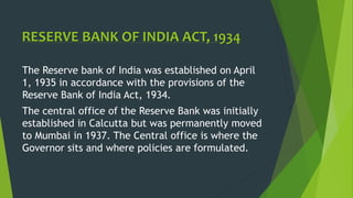 Function of rbi | PPTX