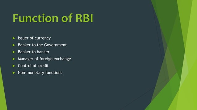 Function of rbi | PPTX