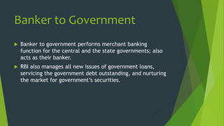 Function of rbi | PPTX