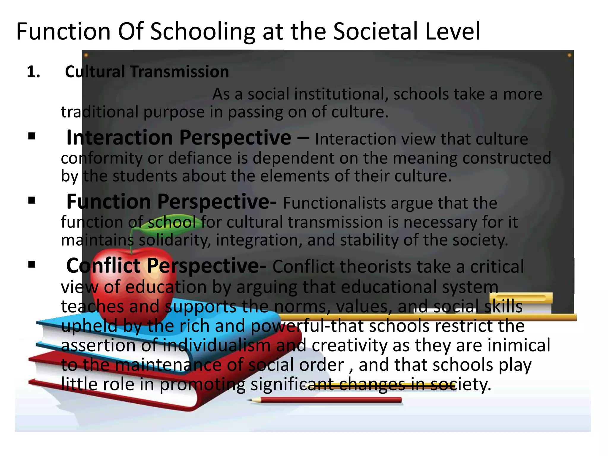 Function of schools | PPTX