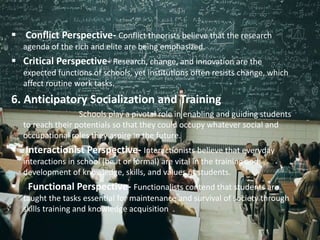 Function of schools | PPTX