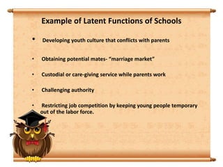 Function of schools | PPTX