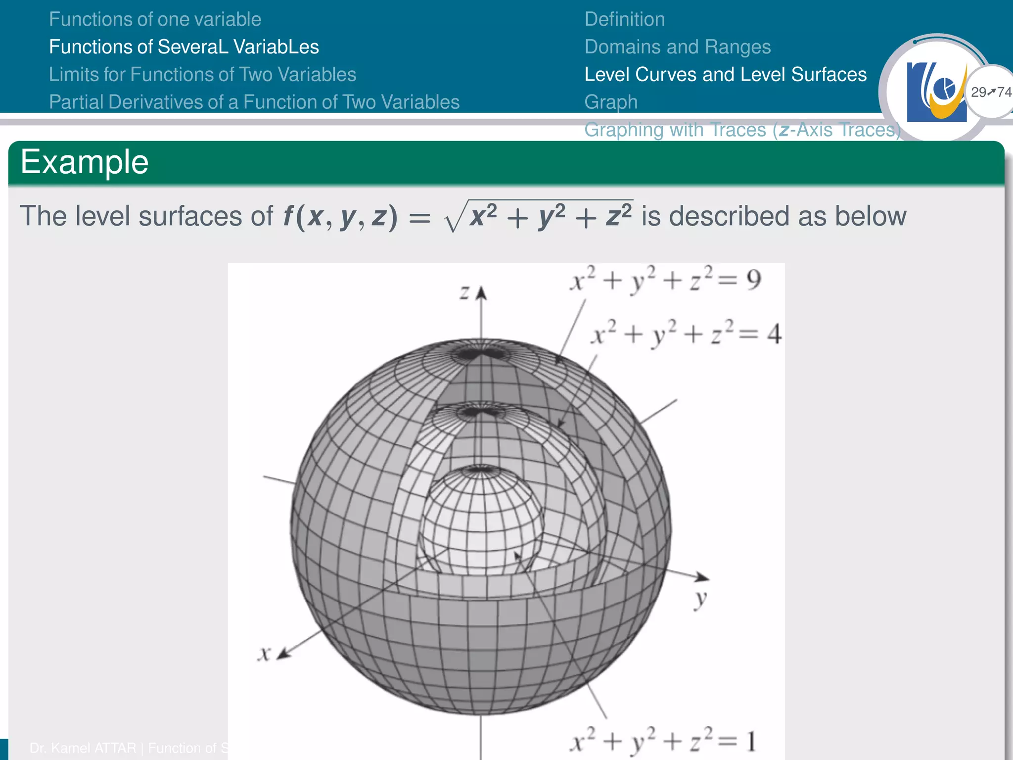 Function of several variables | PDF
