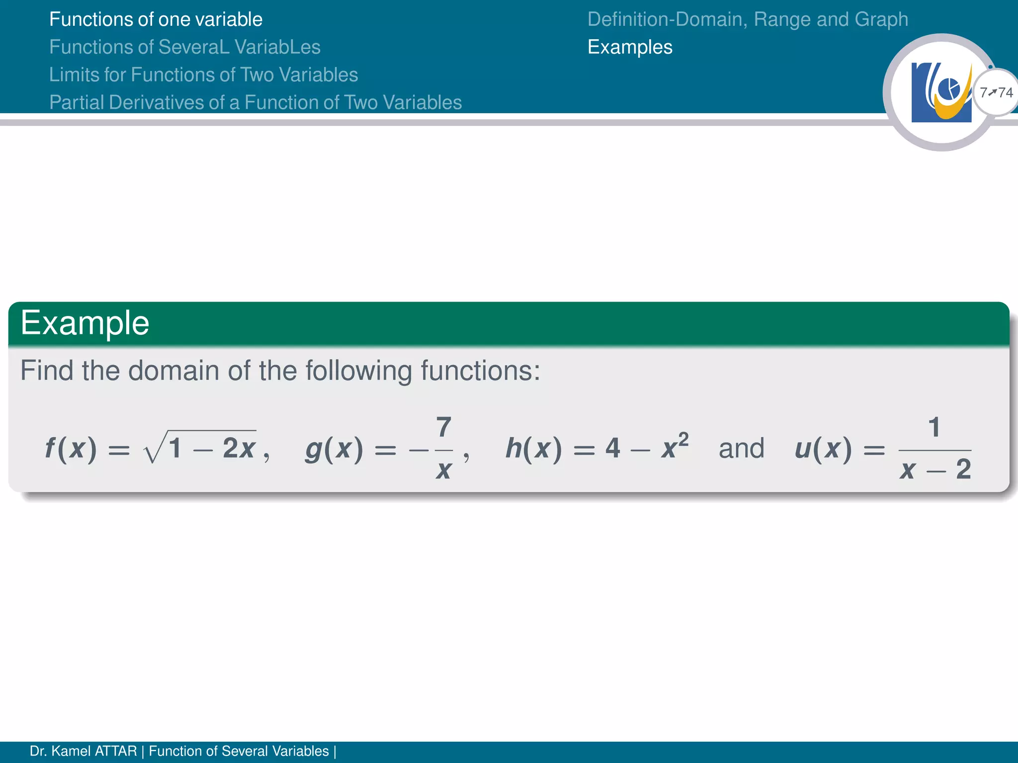 Function Of Several Variables Pdf Programming Languages Computing