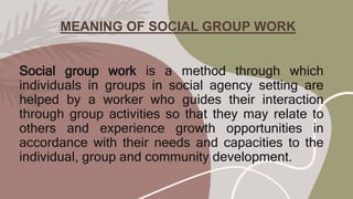 FUNCTION OF SOCIAL GROUP WORK in short.pptx